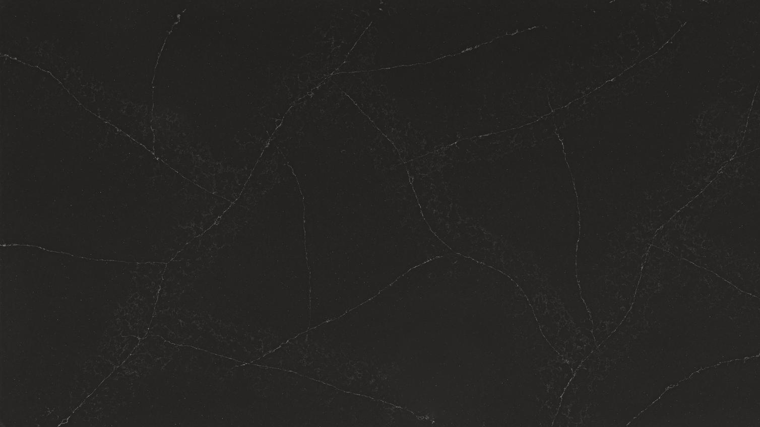 Bespoke Apollo Liguria Black Marble Quartz Worktop | Howdens