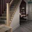 SRA0054 Richard Burbidge Elements Oak Ungrooved 3.6m Stair Baserail ...