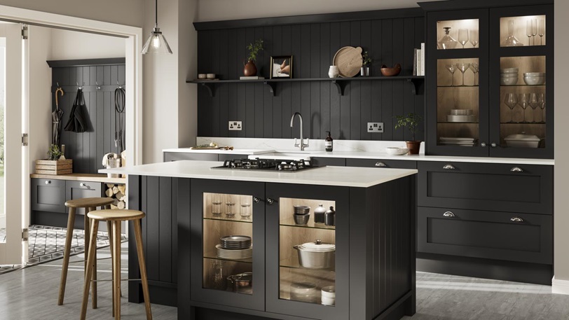 Chilcomb Charcoal Kitchen | Fitted Kitchens | Howdens
