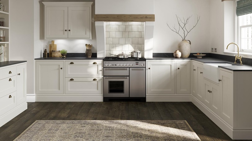 Chilcomb Porcelain In Frame Kitchen | Howdens