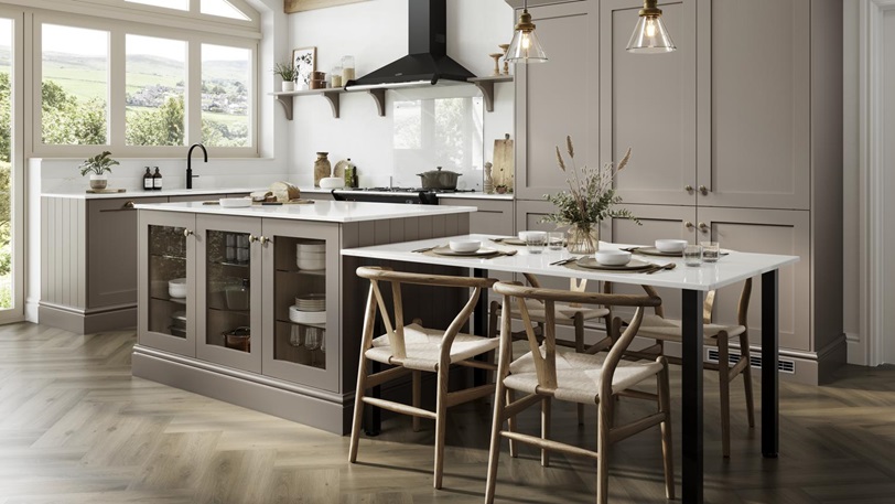 Chilcomb Mushroom Kitchen | Fitted Kitchens | Kitchens | Howdens