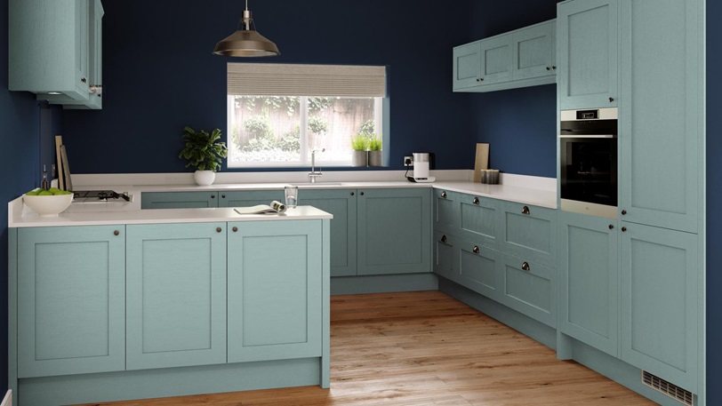 Chilcomb Seafoam Kitchen | Fitted Kitchens | Kitchens | Howdens