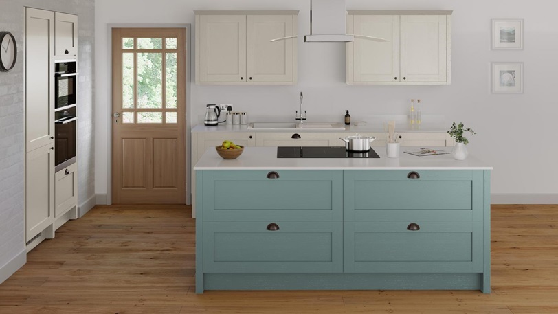 Chilcomb Seafoam Kitchen | Fitted Kitchens | Kitchens | Howdens