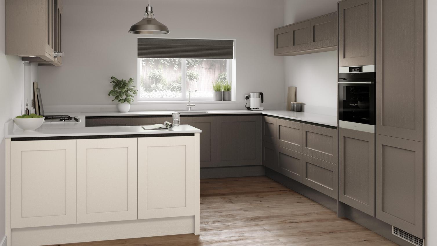 Mushroom Peninsula Fitted Kitchens | Kitchens | Howdens