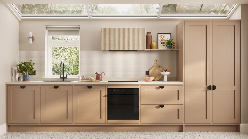 Chilcomb Terracotta In Frame Kitchen | Kitchens | Howdens