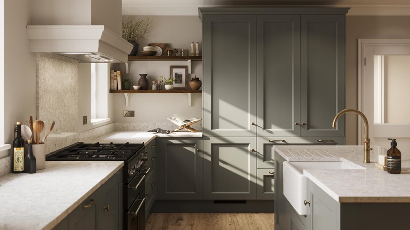 Elmbridge Estate Green Kitchen | Kitchens | Howdens