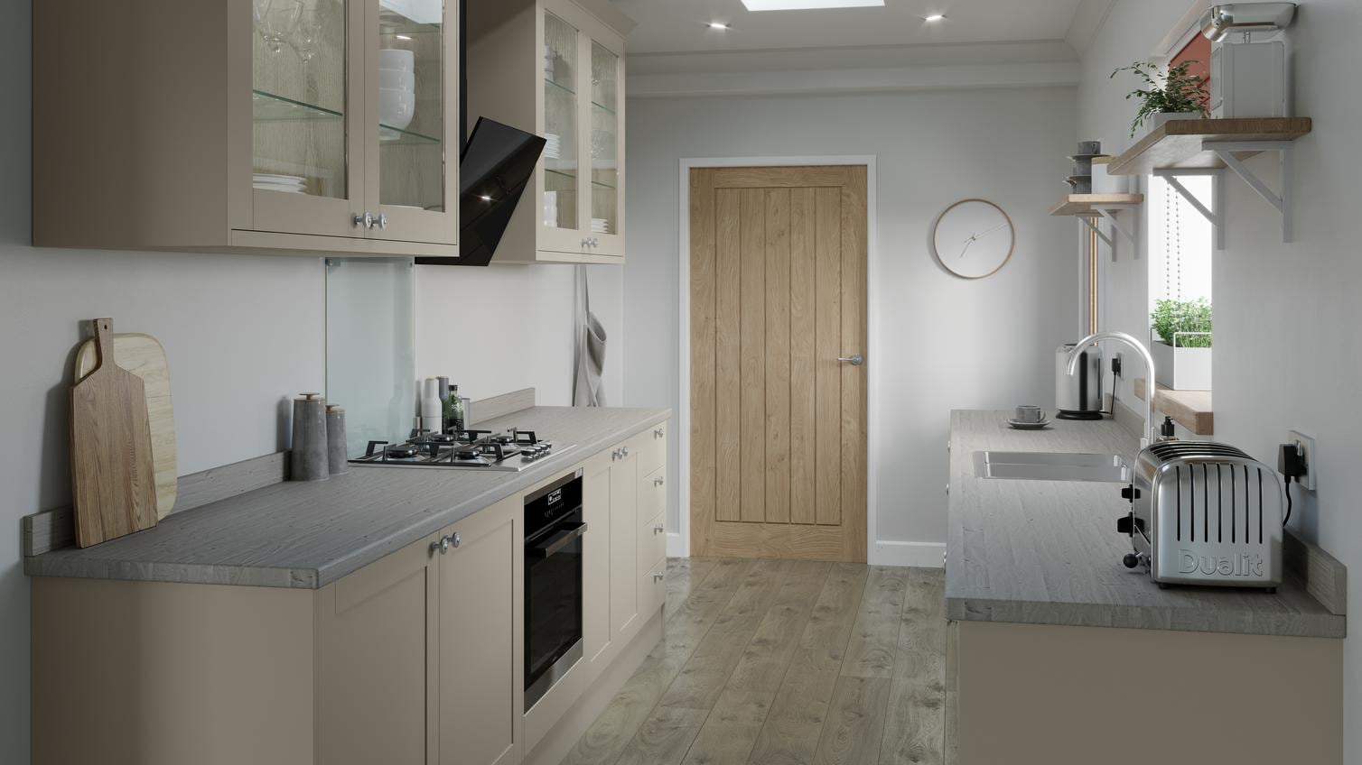 Pebble Galley Standard Fitted Kitchens | Kitchens | Howdens
