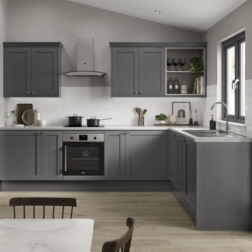 Allendale Slate Grey Kitchen | Fitted Kitchens | Howdens