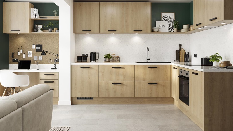 Greenwich Natural Oak Kitchen | Howdens