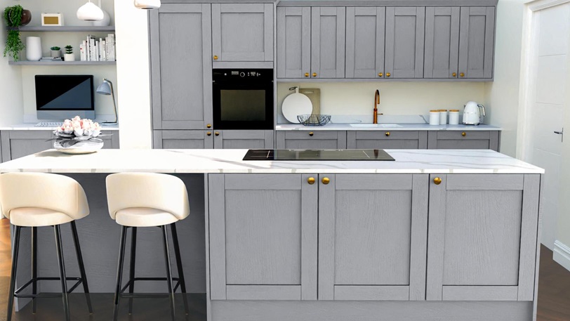 Halesworth Dusk Blue Kitchen | Fitted Kitchens | Howdens