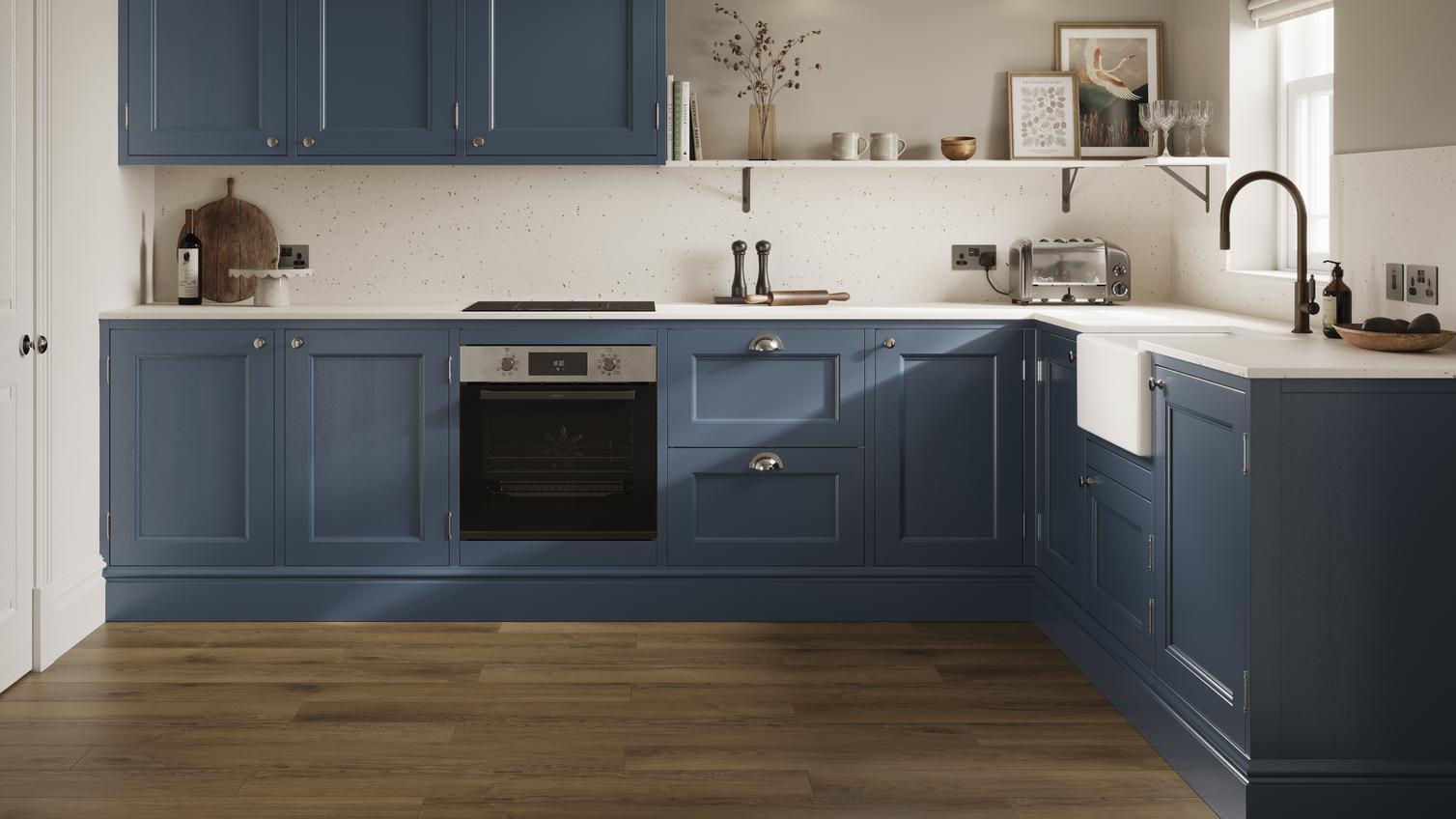 Elmbridge Marine Blue In Frame Kitchen | Kitchens | Howdens